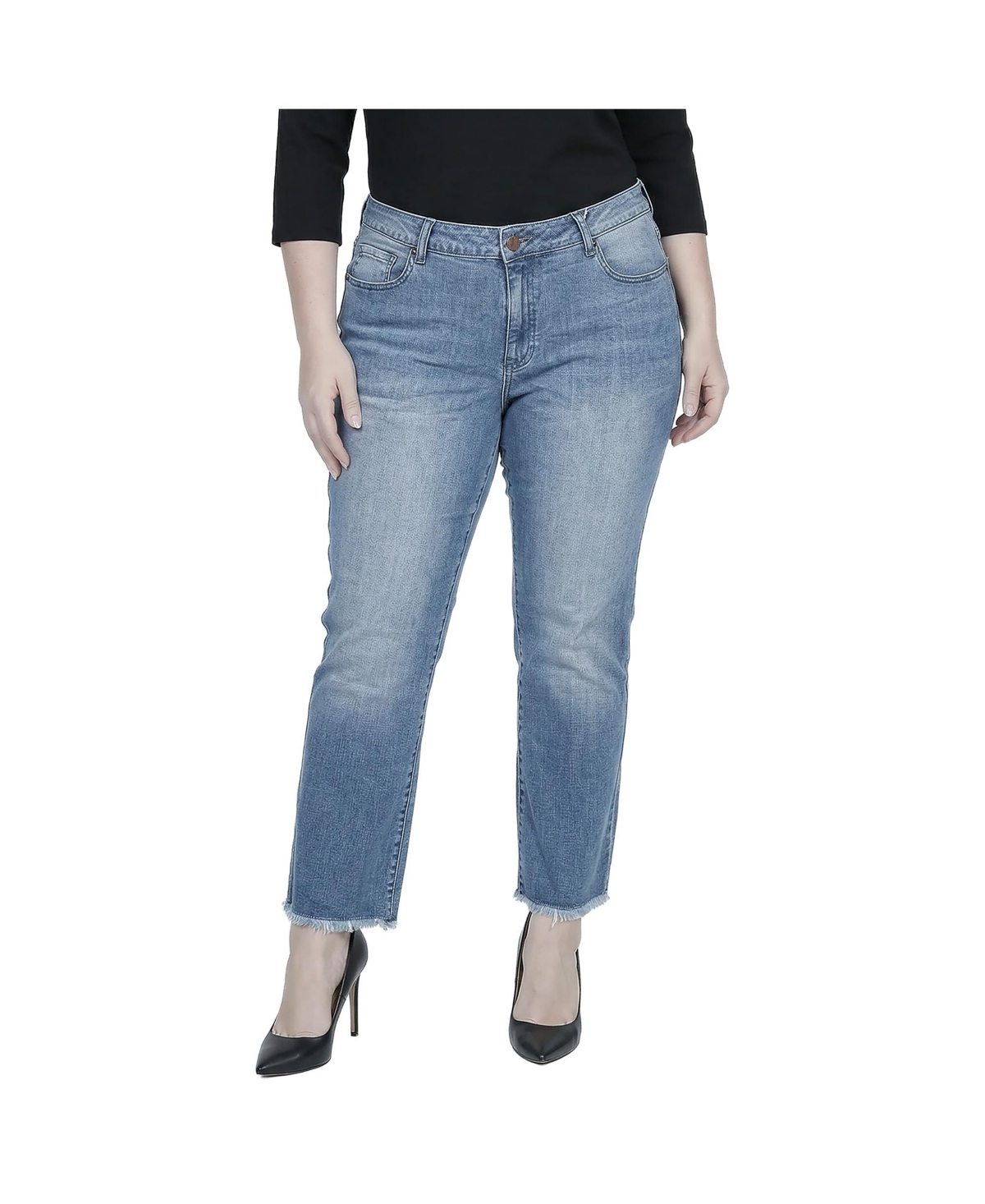 Click here for Standards & Practices Womens Raw Hem Boyfriend Jea... prices