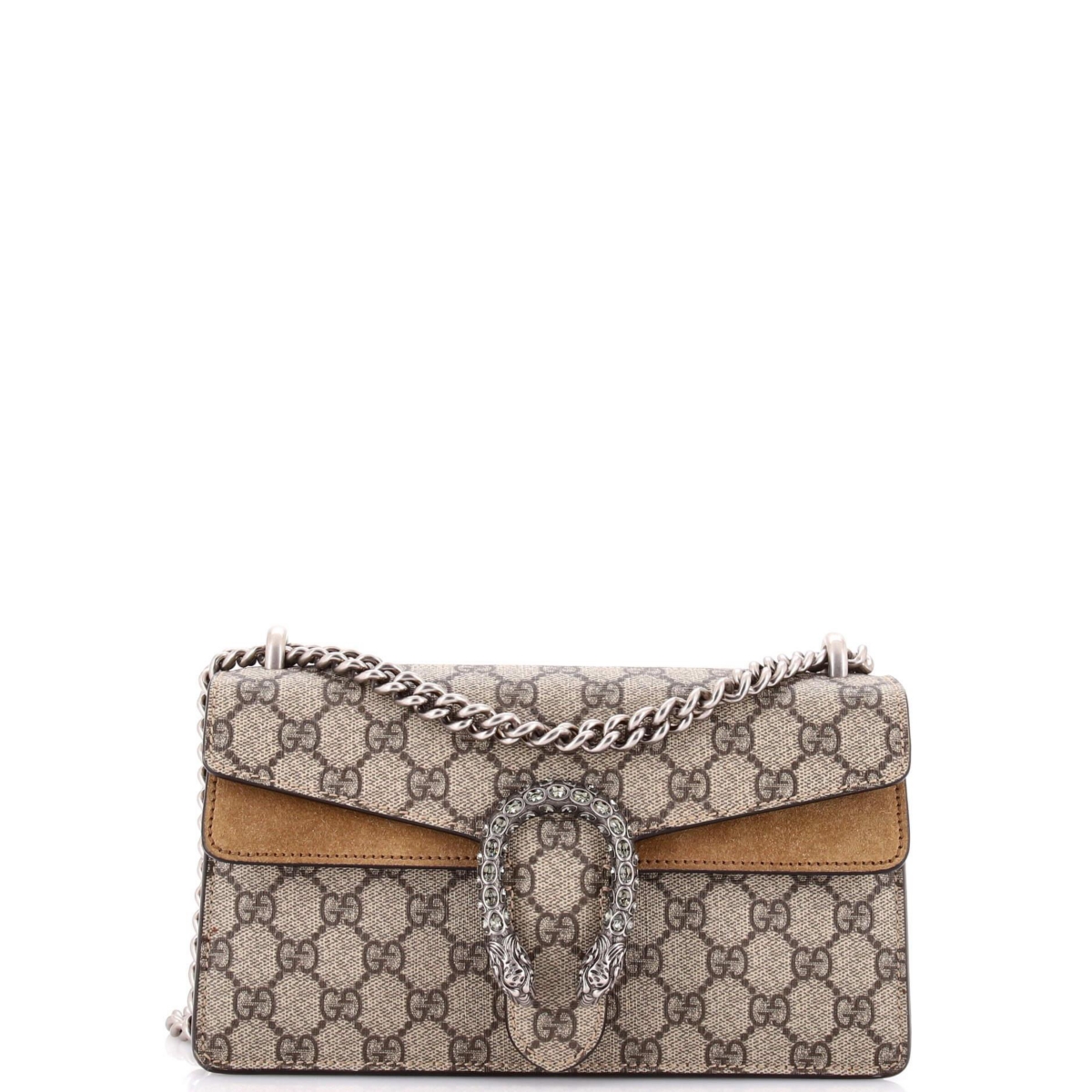 Click here for Pre-Owned Gucci Small Dionysus Bag Gg Coated Canva... prices