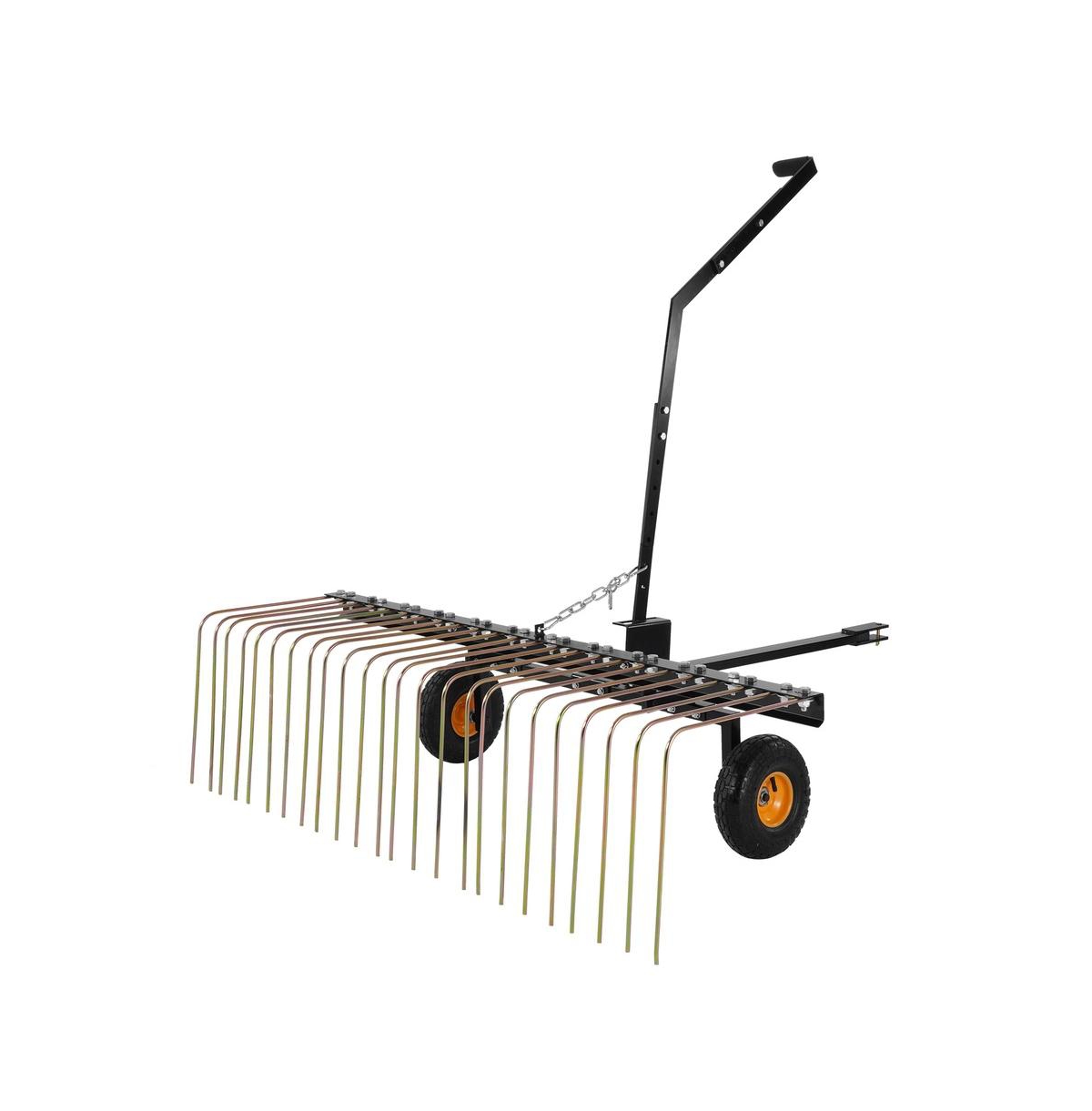 Click here for Sugift 60 in Tow Behind Dethatcher with 24 Steel T... prices
