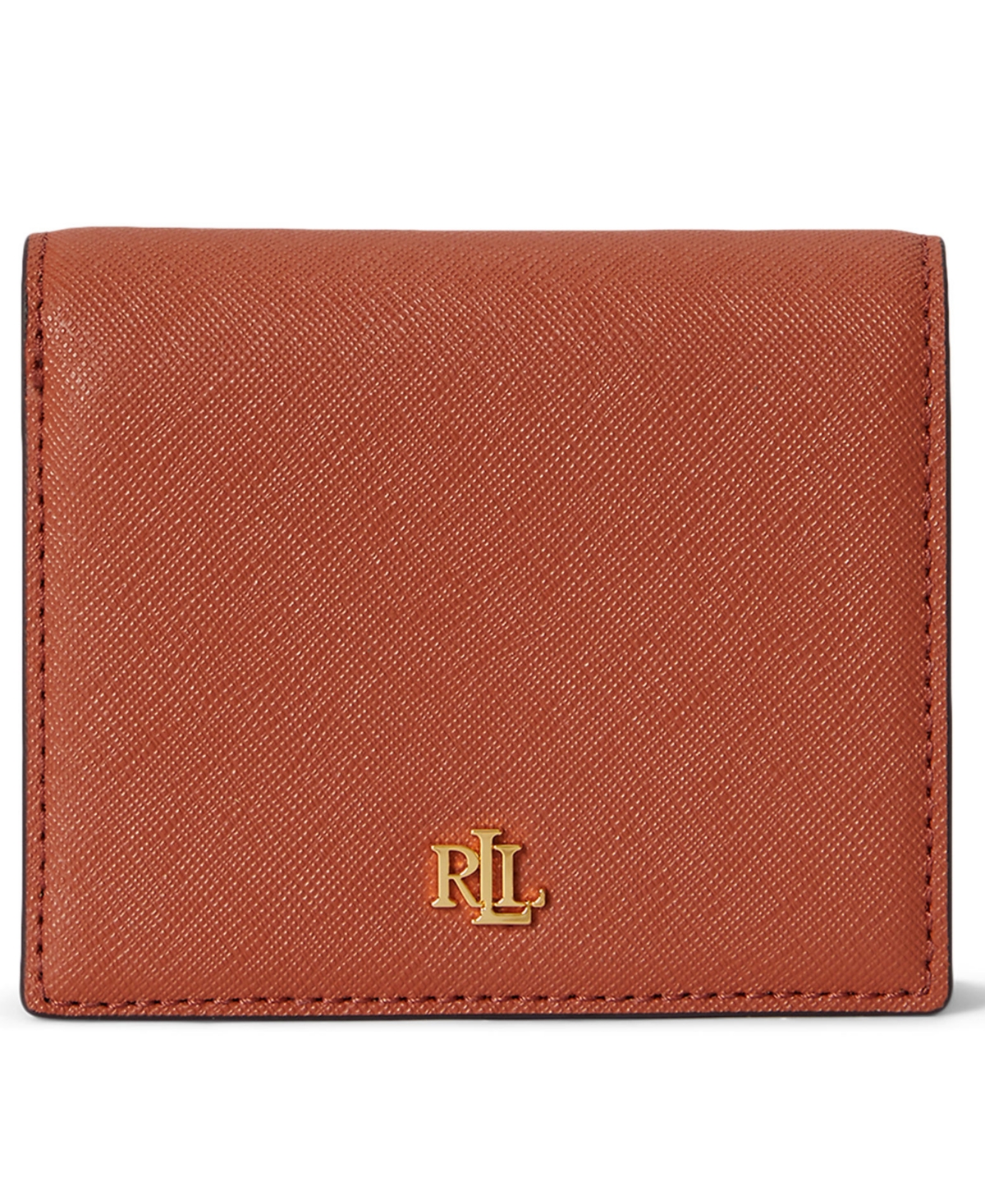 Click here for Lauren Ralph Lauren Crosshatch Leather Compact Wal... prices