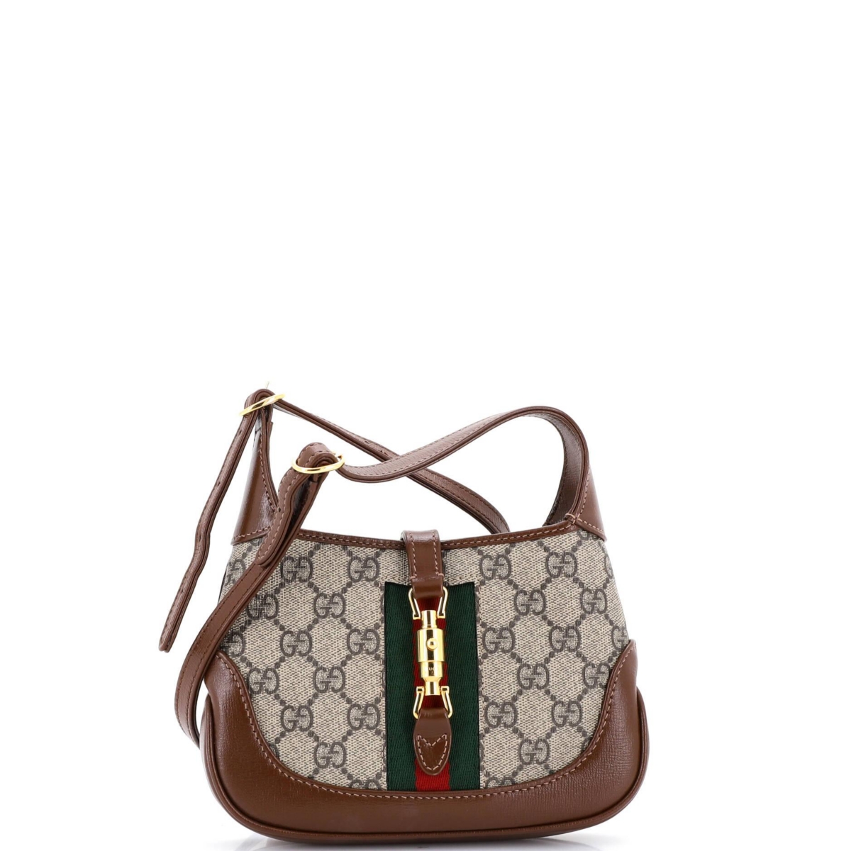 Click here for Pre-Owned Gucci Mini Jackie 1961 Hobo Gg Coated Ca... prices