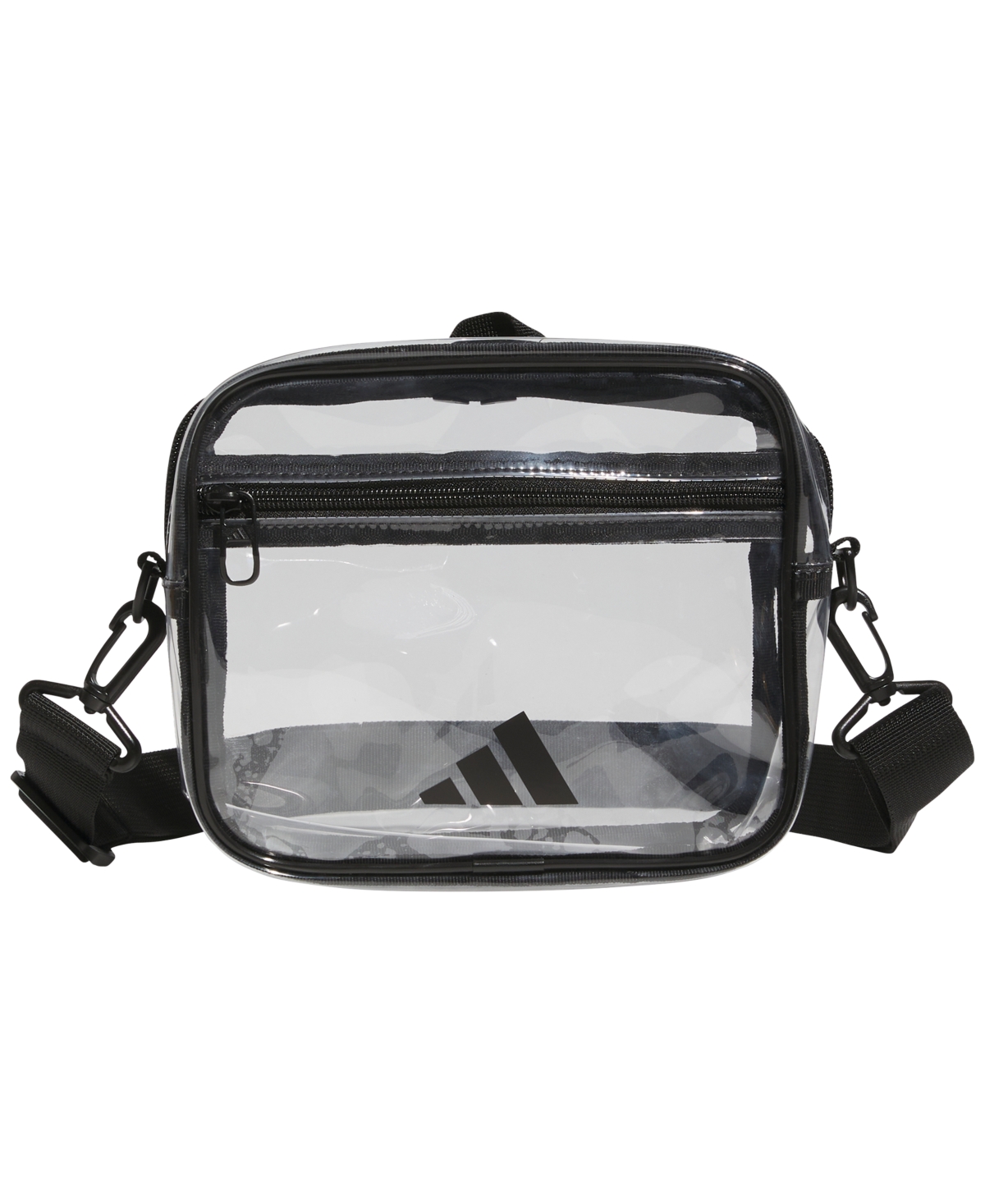Click here for adidas Mens Zip-Up Crossbody Bag - Clear/Black prices
