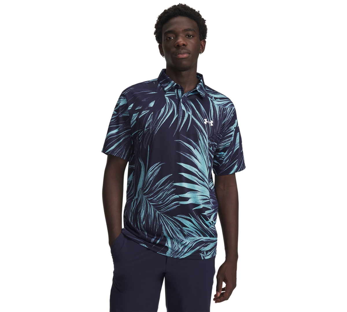 Click here for Under Armour Mens Regular-Fit Polo shirt - Midnigh... prices