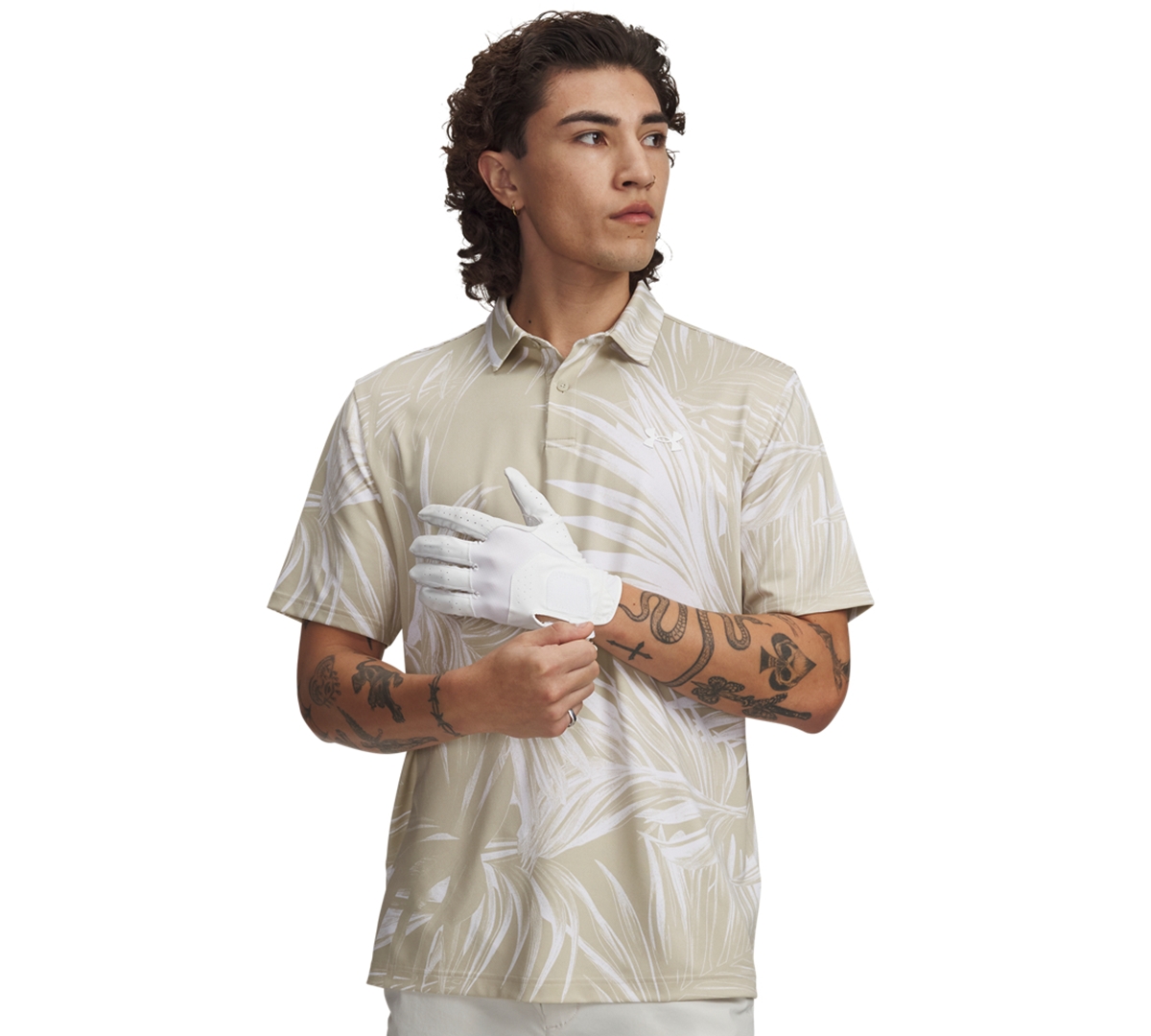 Click here for Under Armour Mens Regular-Fit Polo shirt - Khaki -... prices