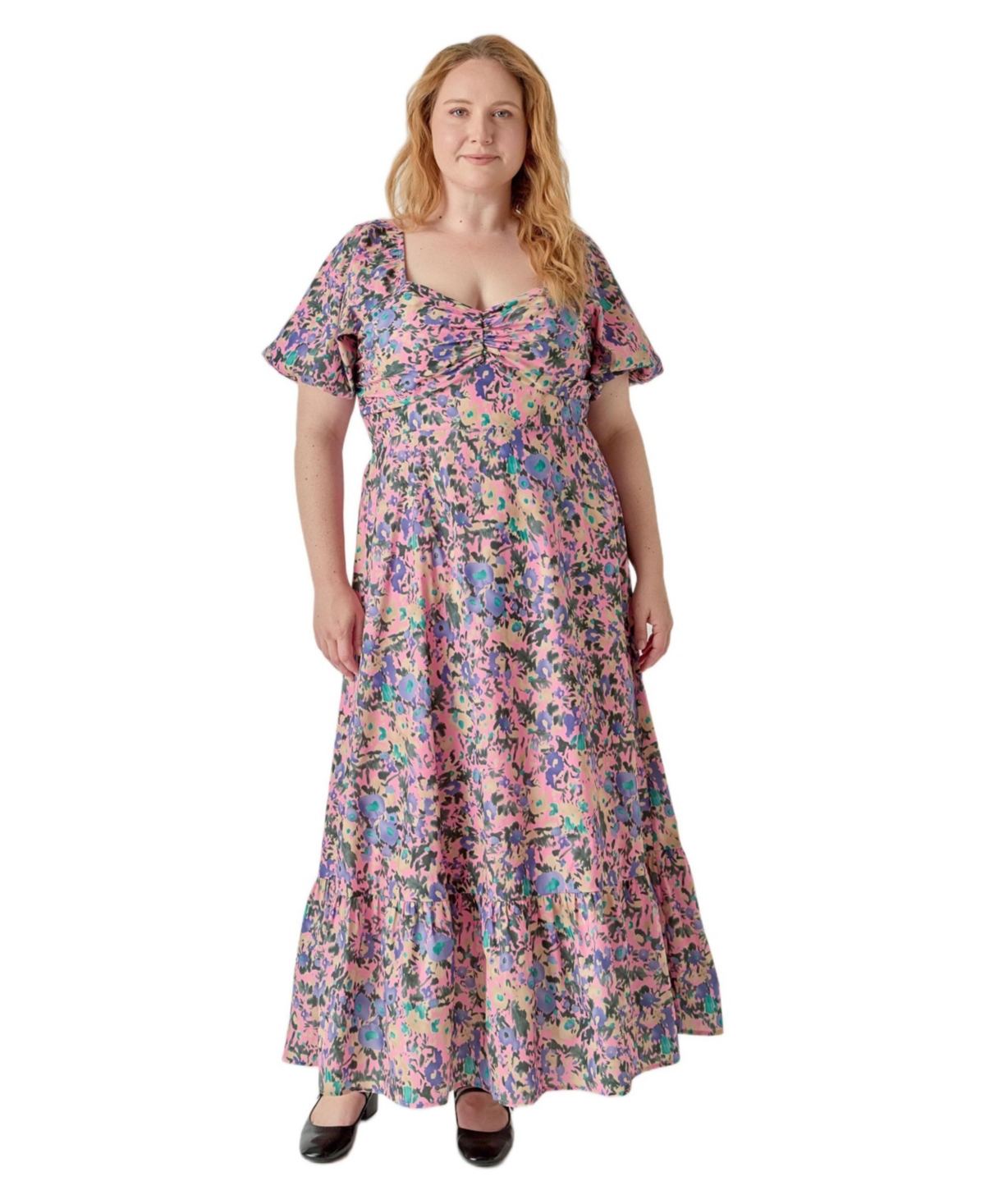 Click here for English Factory Plus Size Open Back Tie Maxi Dress... prices