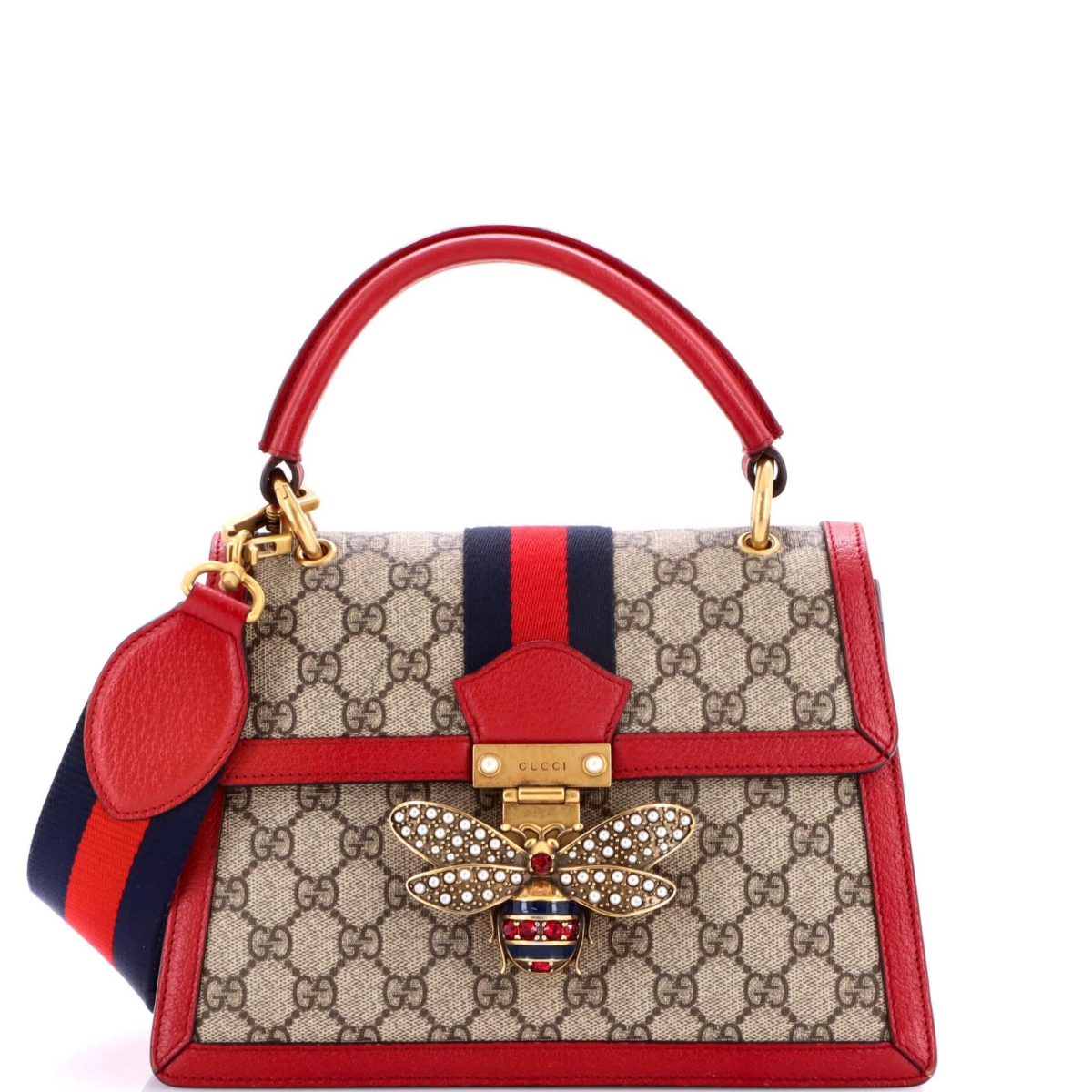 Click here for Pre-Owned Gucci Small Queen Margaret Top Handle Ba... prices