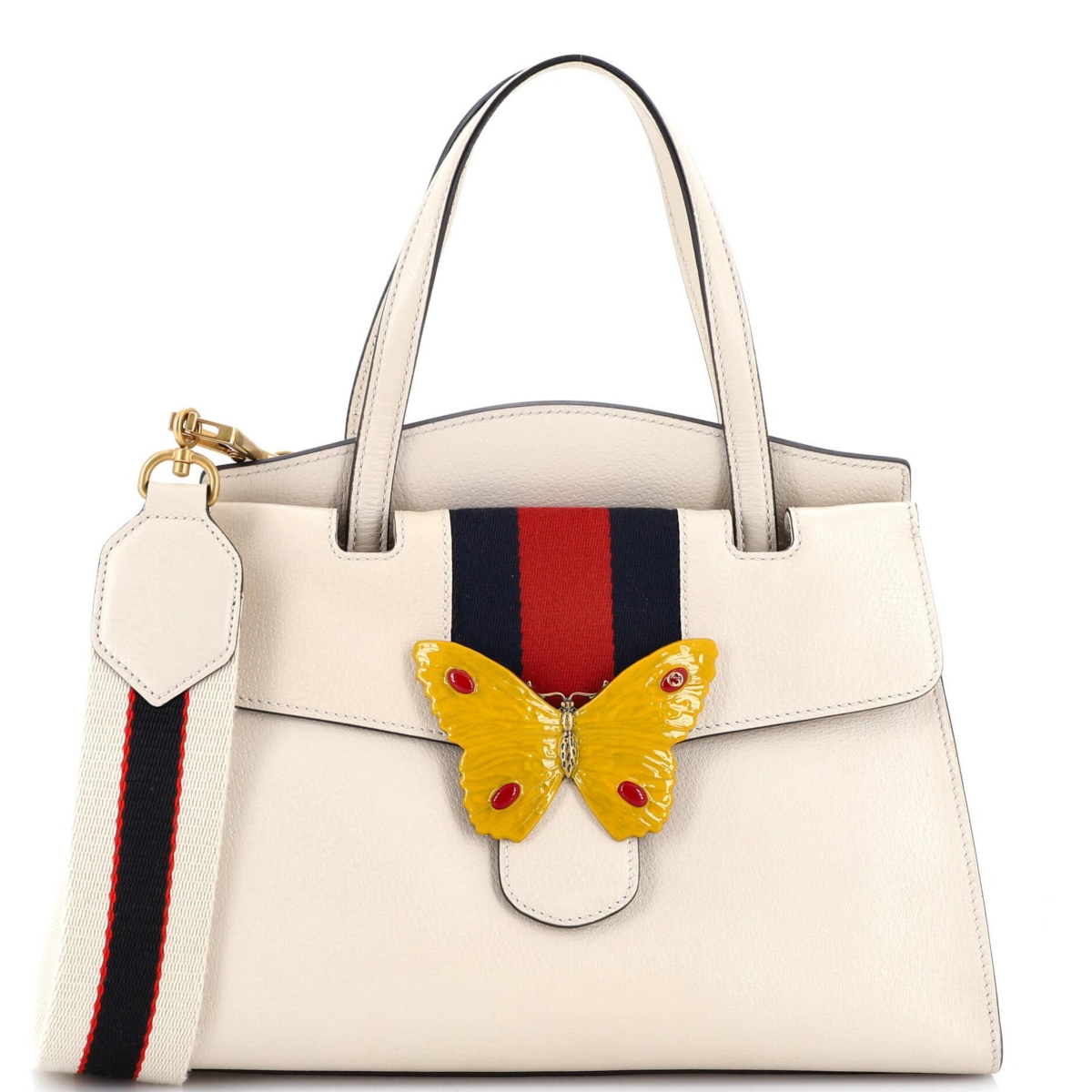 Click here for Pre-Owned Gucci Medium Totem Top Handle Bag Leathe... prices