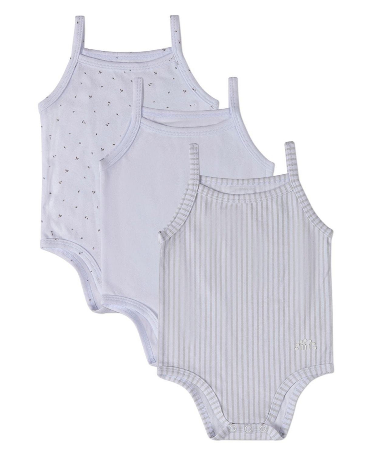Click here for MeMoi Baby 3 Pack Cotton / Modal Bodysuits - Petit... prices