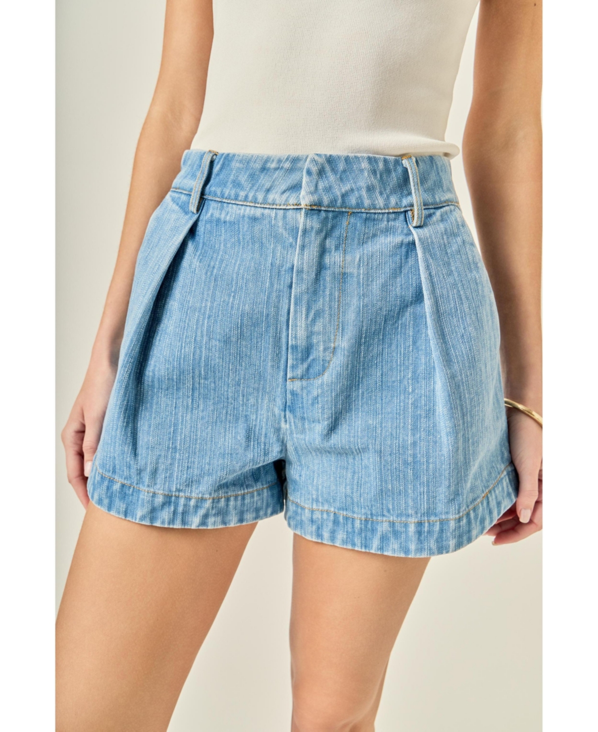 Click here for English Factory Womens High Waisted Denim Shorts -... prices