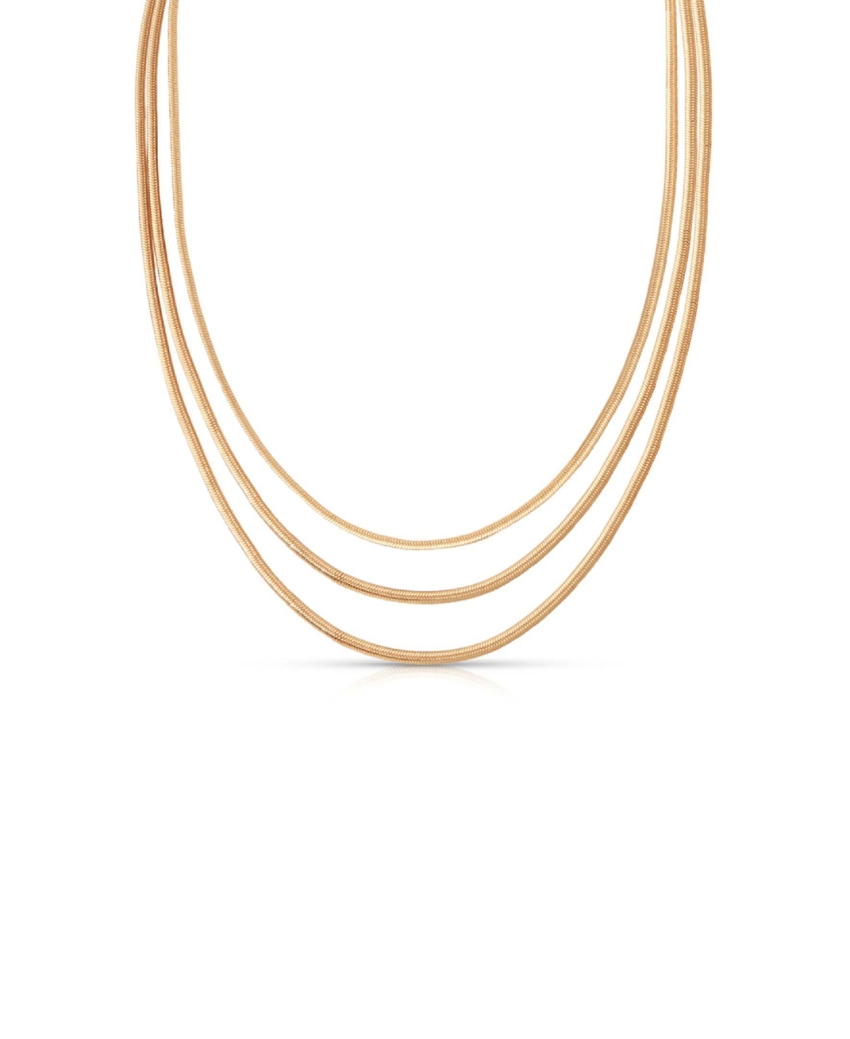 Click here for Ettika 18k Gold-Tone Triple Snake Chain Necklace -... prices