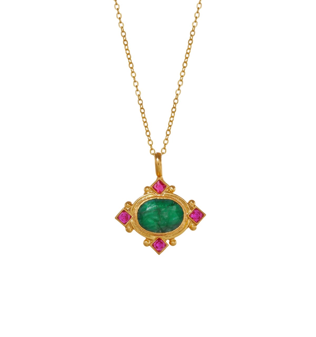 Click here for Ottoman Hands Raina Pendant Necklace - Gold prices