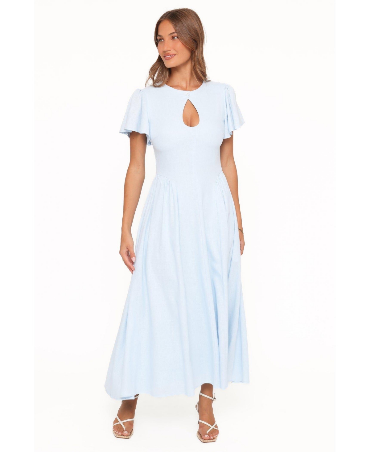Click here for Petal and Pup Womens Jessima Midi Dress - Pale blu... prices