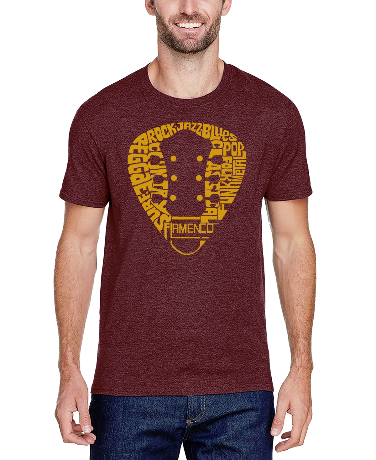 Click here for La Pop Art Mens Music Genres Guitar Neck Word Art... prices