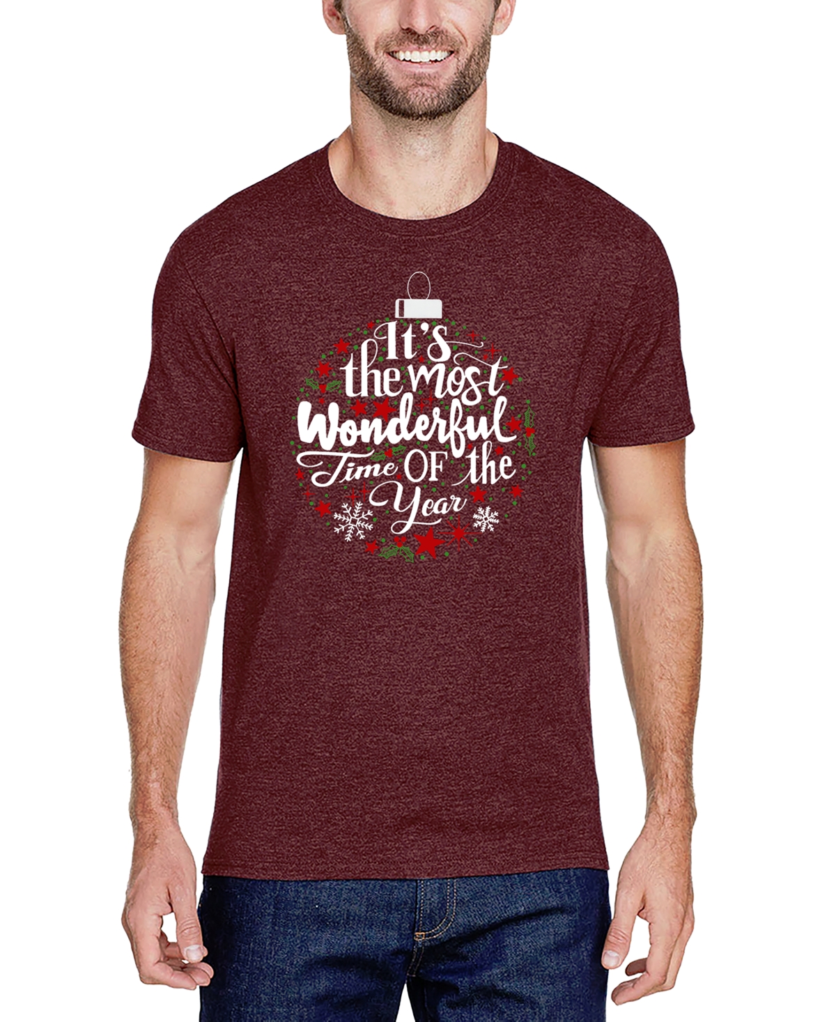 Click here for La Pop Art Mens Christmas Ornament Word Art T-Shir... prices