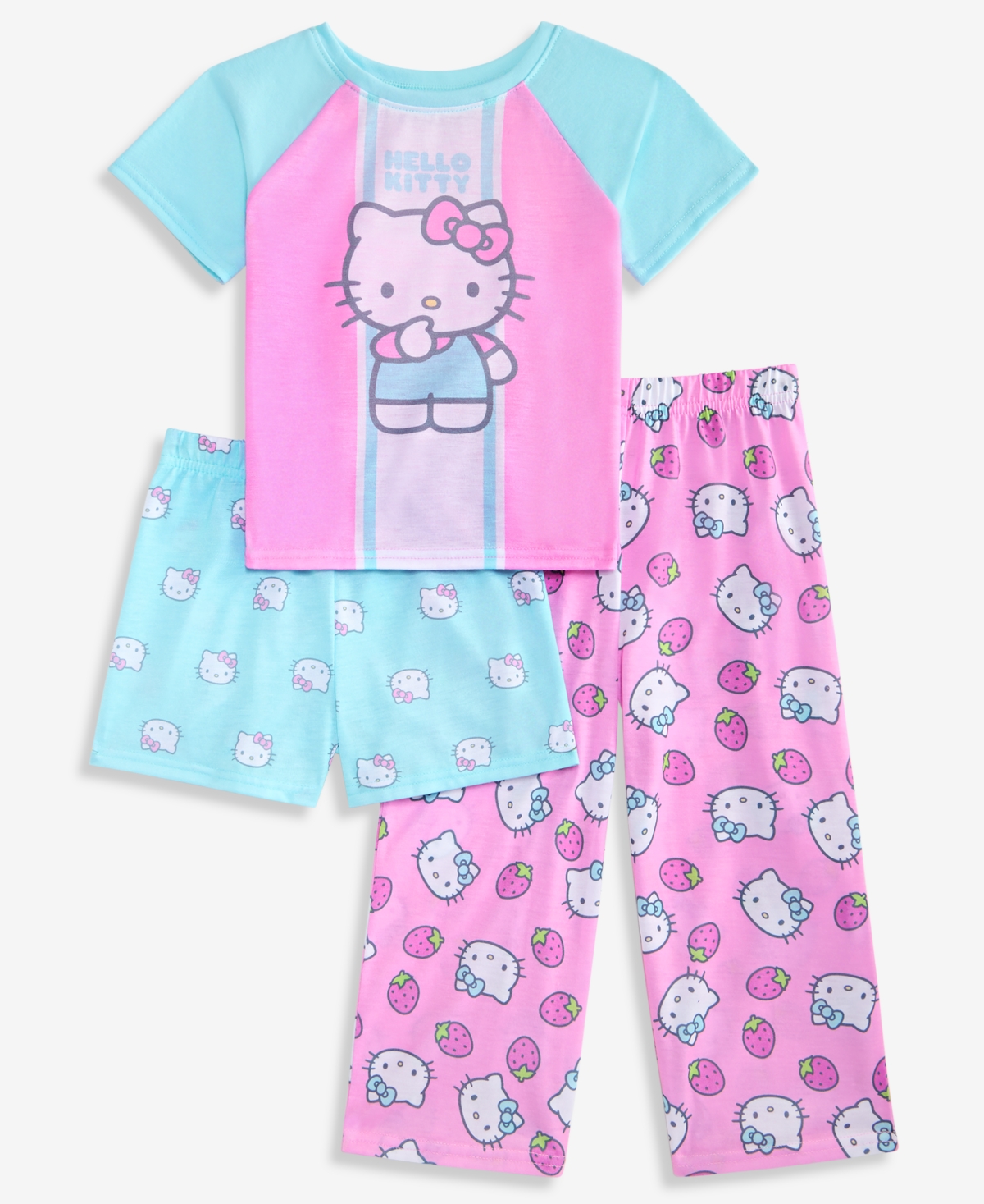 Click here for Hello Kitty Girls 4-10 Three Piece Printed Pajama... prices