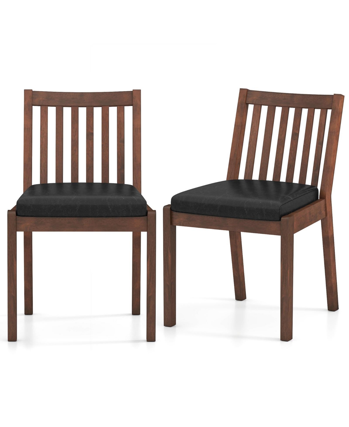 Click here for Slickblue Set of 2 Pu Leather Dining Chairs with P... prices