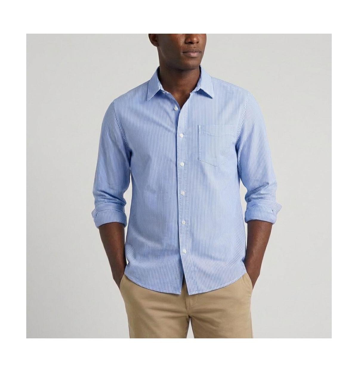 Click here for Surfside Supply Co. Mens Brian Pinstripe Shirt - W... prices