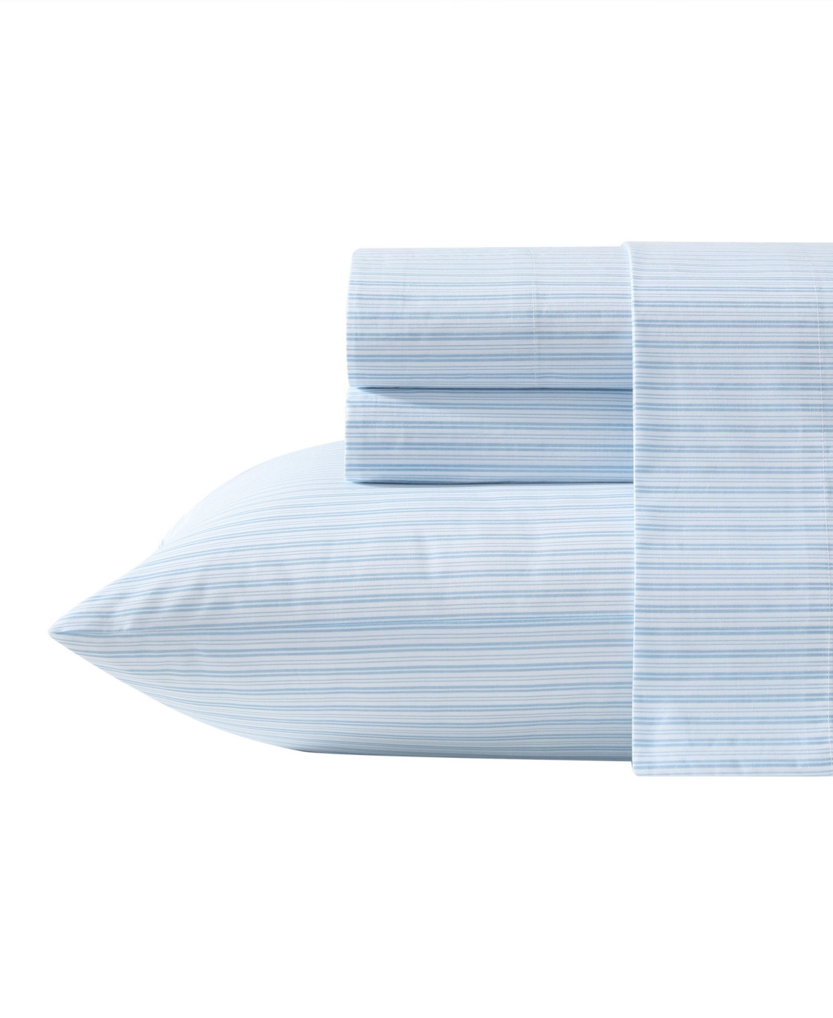 Click here for Laura Ashley Bedford Skinny Stripe Cotton Percale... prices