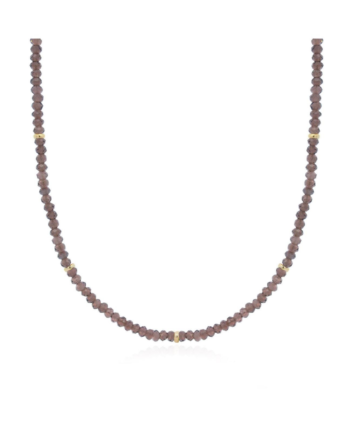 Click here for The Lovery 14K Gold Smoky Quartz Bead Necklace - S... prices