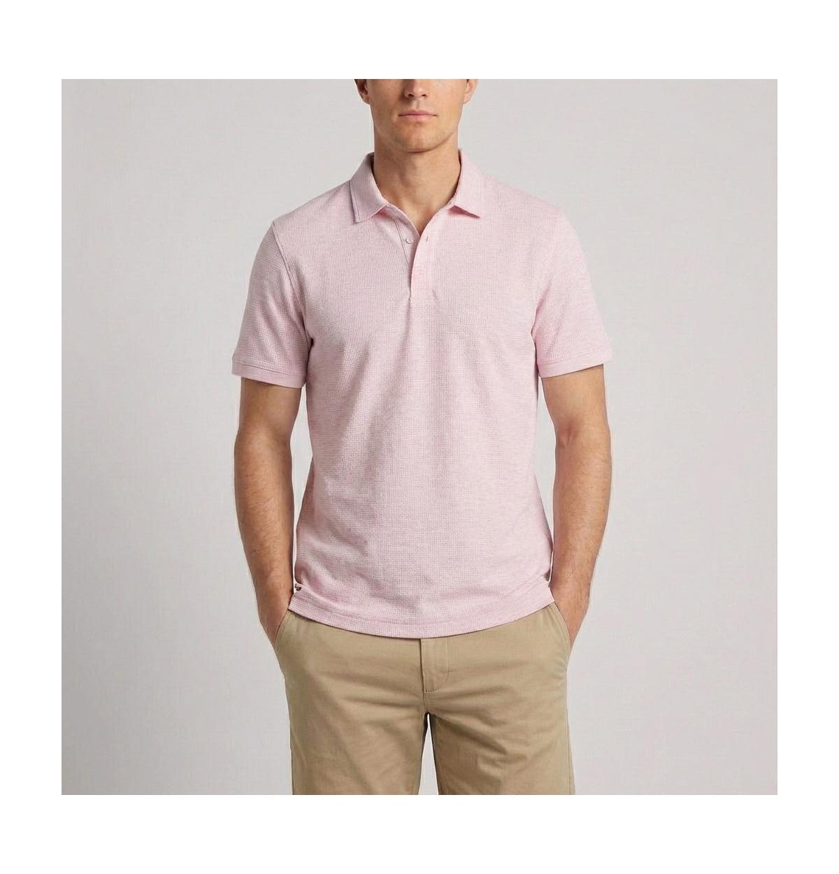 Click here for Surfside Supply Co. Mens Ryan Pique Polo - Pink he... prices