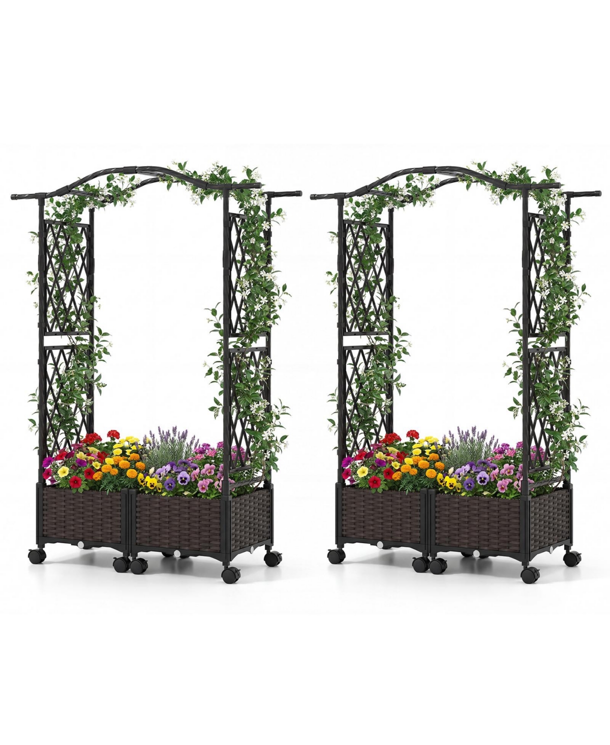 Click here for Gymax 2Pieces 5 Ft Self-Watering Planter Boxes w/L... prices