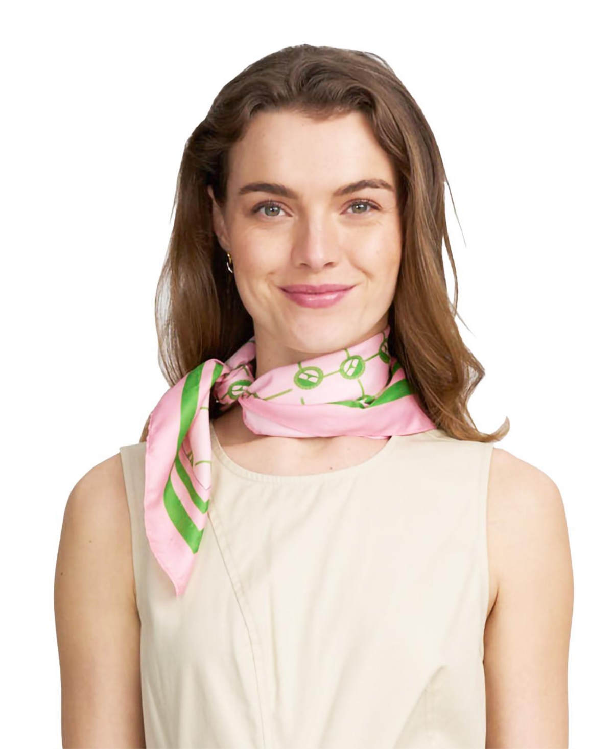 Click here for Elle Collection Womens Printed Satin Scarf - Pink... prices