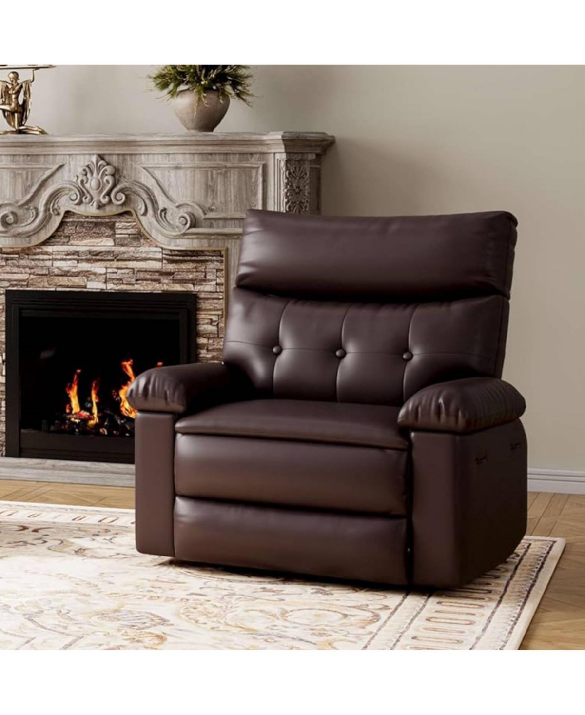 Click here for Gaomon Manual Swivel Recliner Sofa Chair with Side... prices