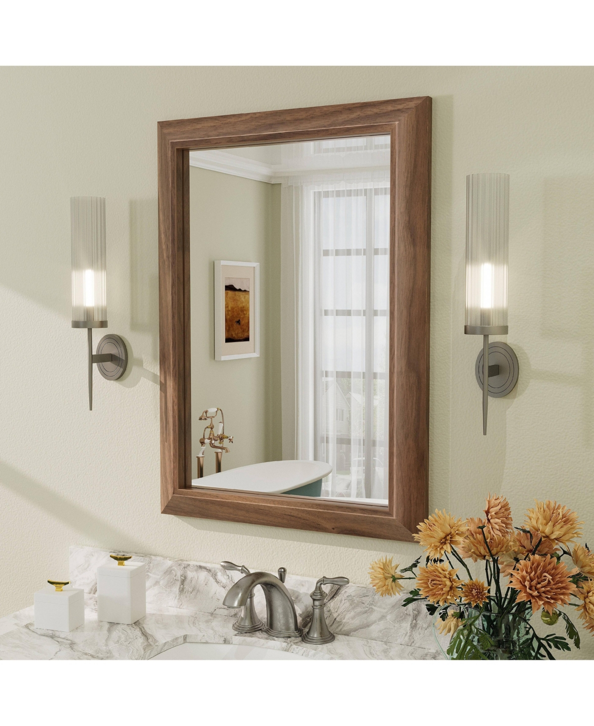 Click here for Apmir 20 x 28 Inch Thick Metal Framed Wall Mirrors... prices