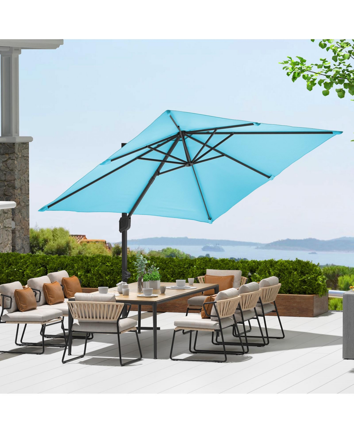 Click here for gaomon 10x10FT Heavy Duty Aluminum Cantilever Pati... prices