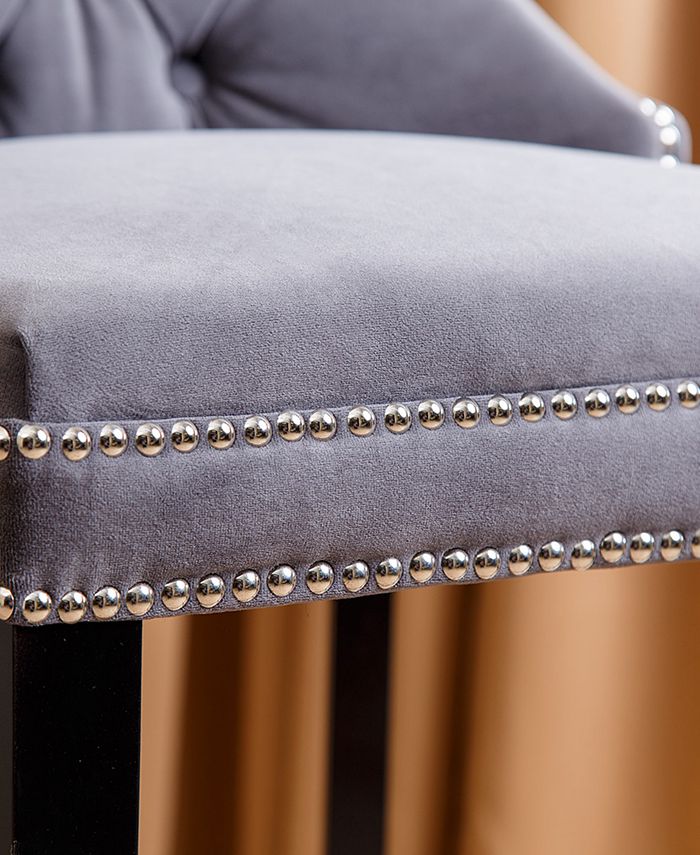 Abbyson Living Harri Tufted Bar Stool - Macy's