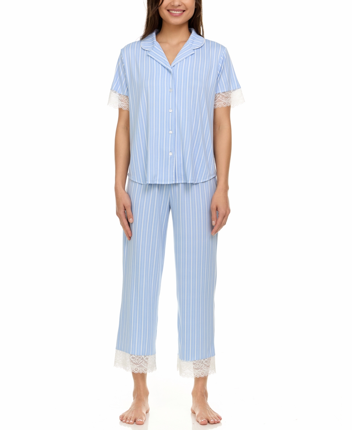 Click here for Flora by Flora Nikrooz Womens Janelle Notch Top an... prices