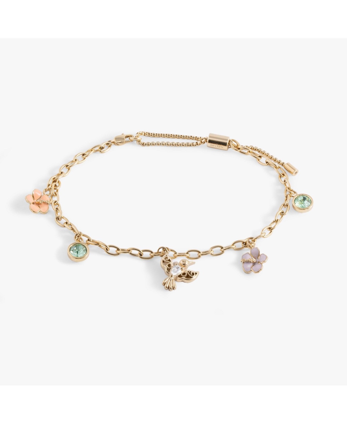 Click here for Alex and Ani Hummingbird Multicharm Adjustable Ank... prices