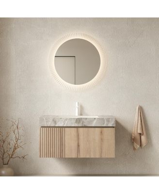 Click here for Sillysis 30 Inch Wall Mounted Bathroom Vanity With... prices