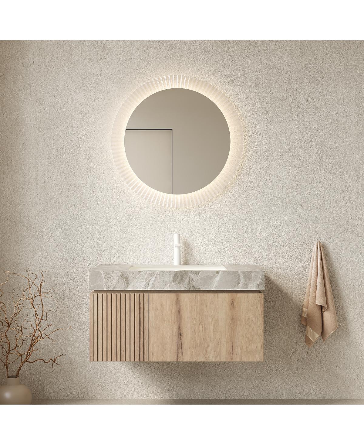 Click here for Sillysis 30 Inch Wall Mounted Bathroom Vanity with... prices