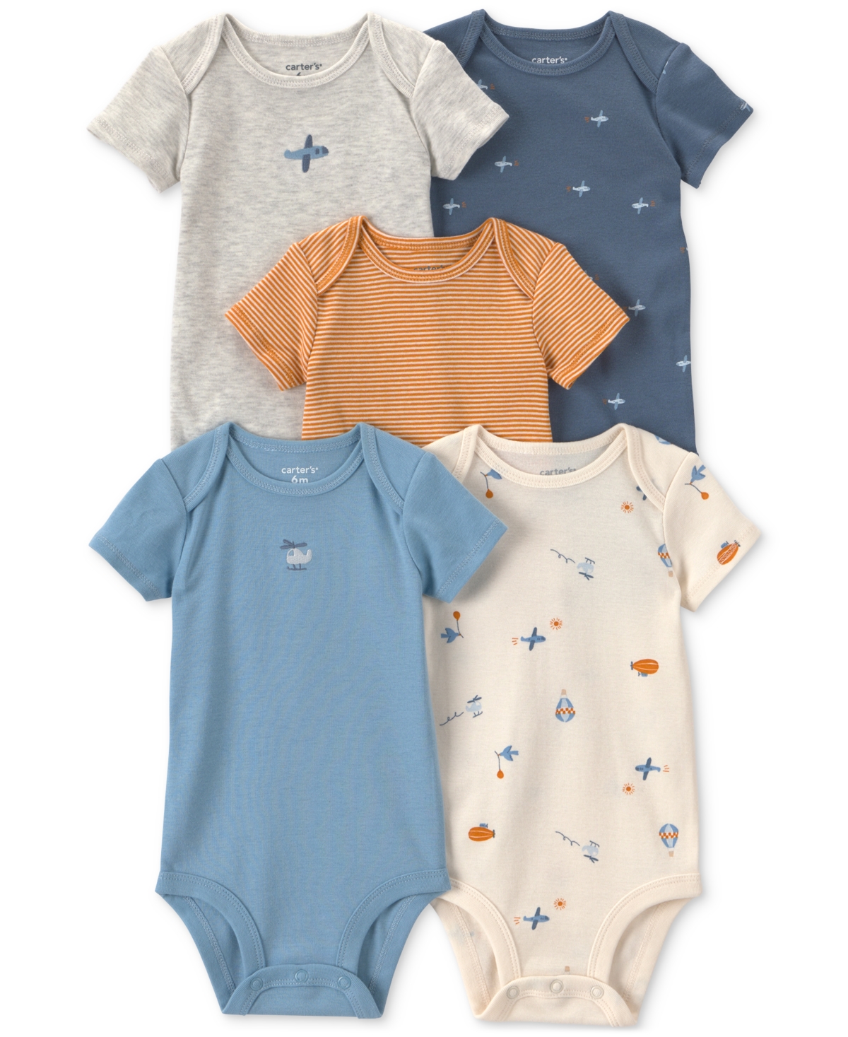 Click here for Carters Baby Boys Airplane Print Short-Sleeve Body... prices
