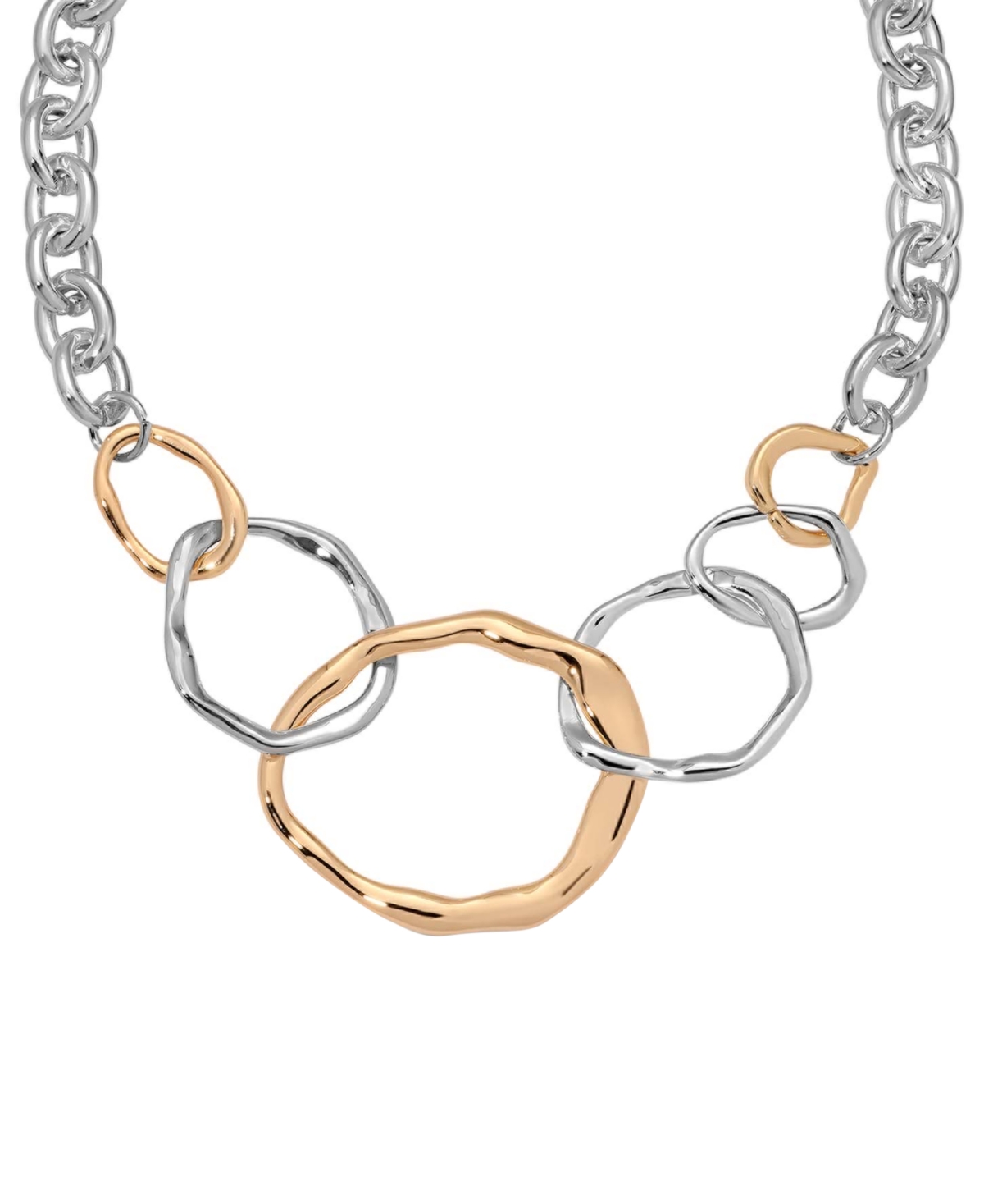 Click here for Ettika Interlocking Golden Chain Necklace - Mixed... prices