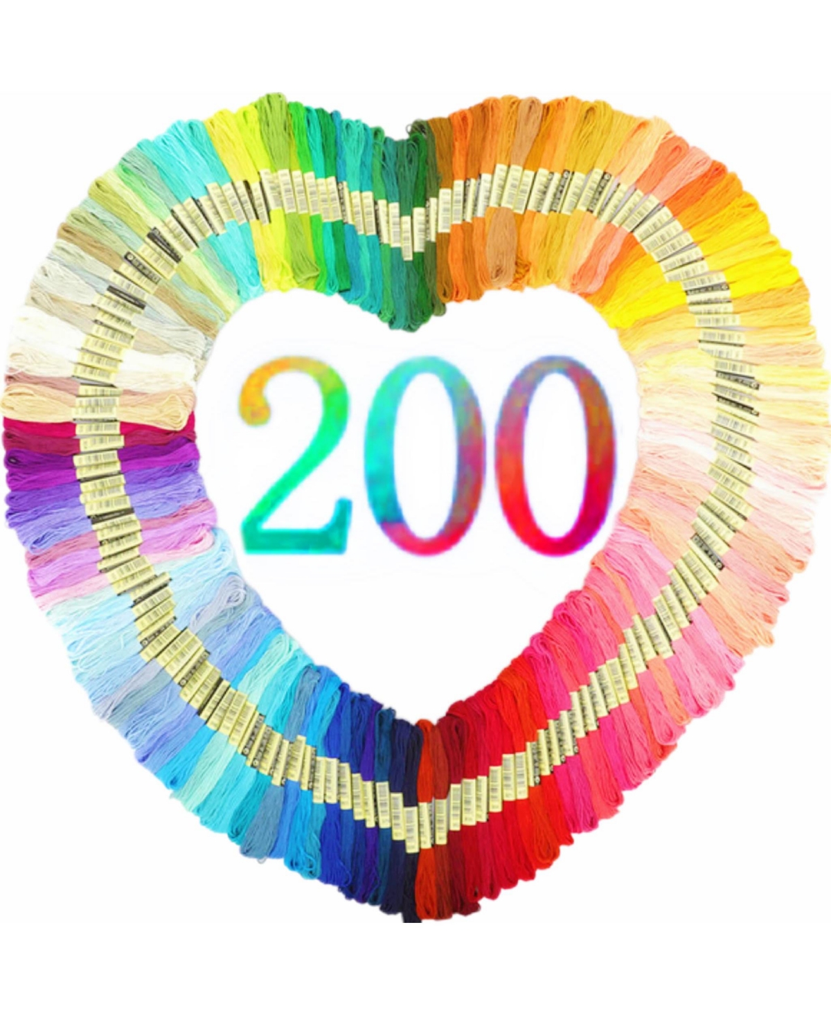 Click here for Gnuadz 200pieces Embroidery Floss Rainbow Thread C... prices