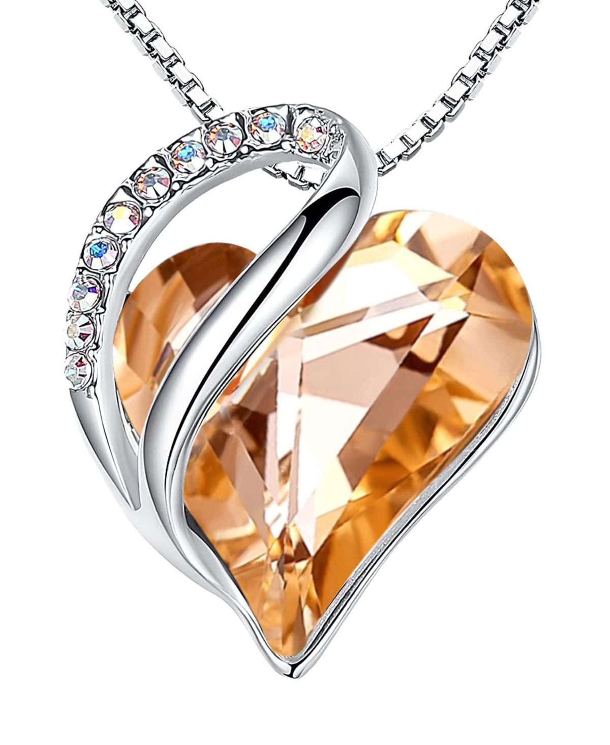 Click here for Gnuadz Infinity Heart Birthstone Necklace Mom Gift... prices