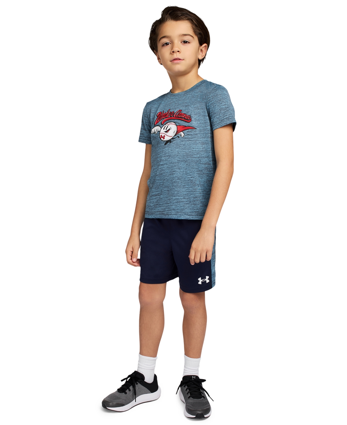 Click here for Under Armour Boys 2T-7 Crewneck T-Shirt and Shorts... prices