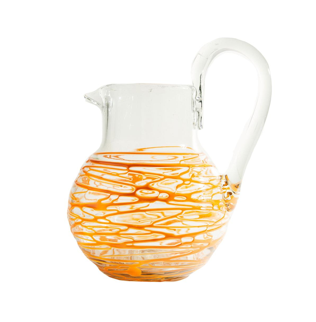 Click here for Verve Culture Handblown Glass Pitcher - Aqua - Ora... prices