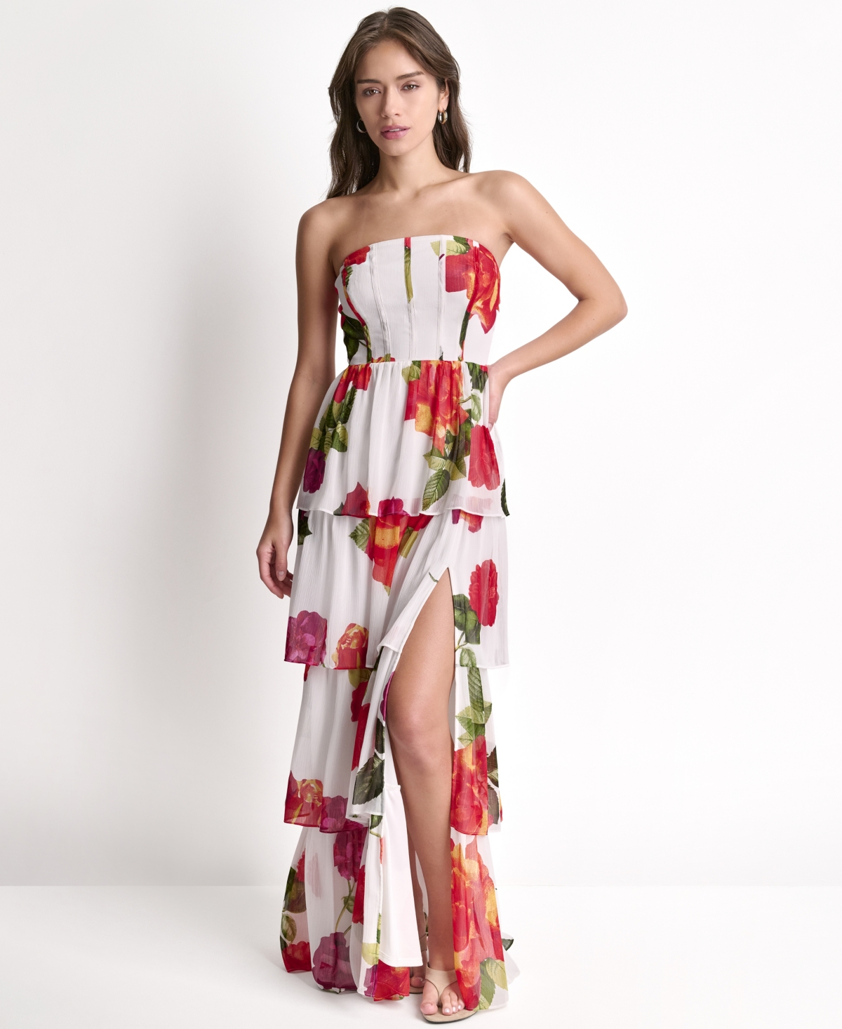 Click here for Bcbg Womens Strapless Maxi Dress - WHITE/SHOCKING... prices