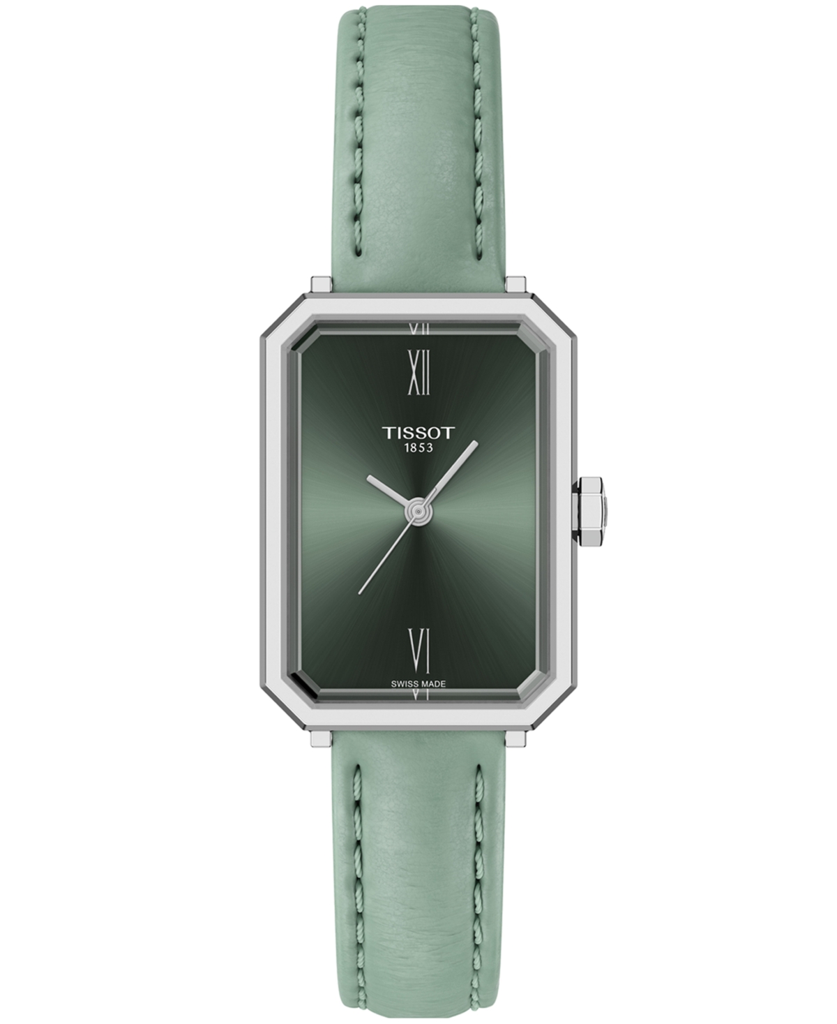 Click here for Tissot Womens Quartz Green Leather Strap Watch  21... prices