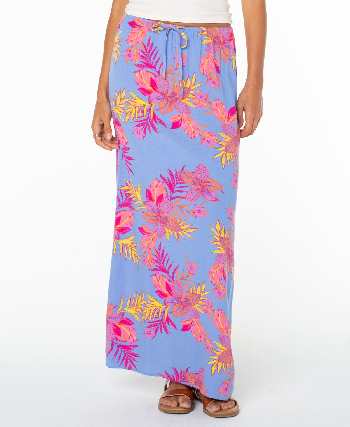 Click here for Roxy Womens Iyla Floral Printed Maxi Skirt - Cornf... prices