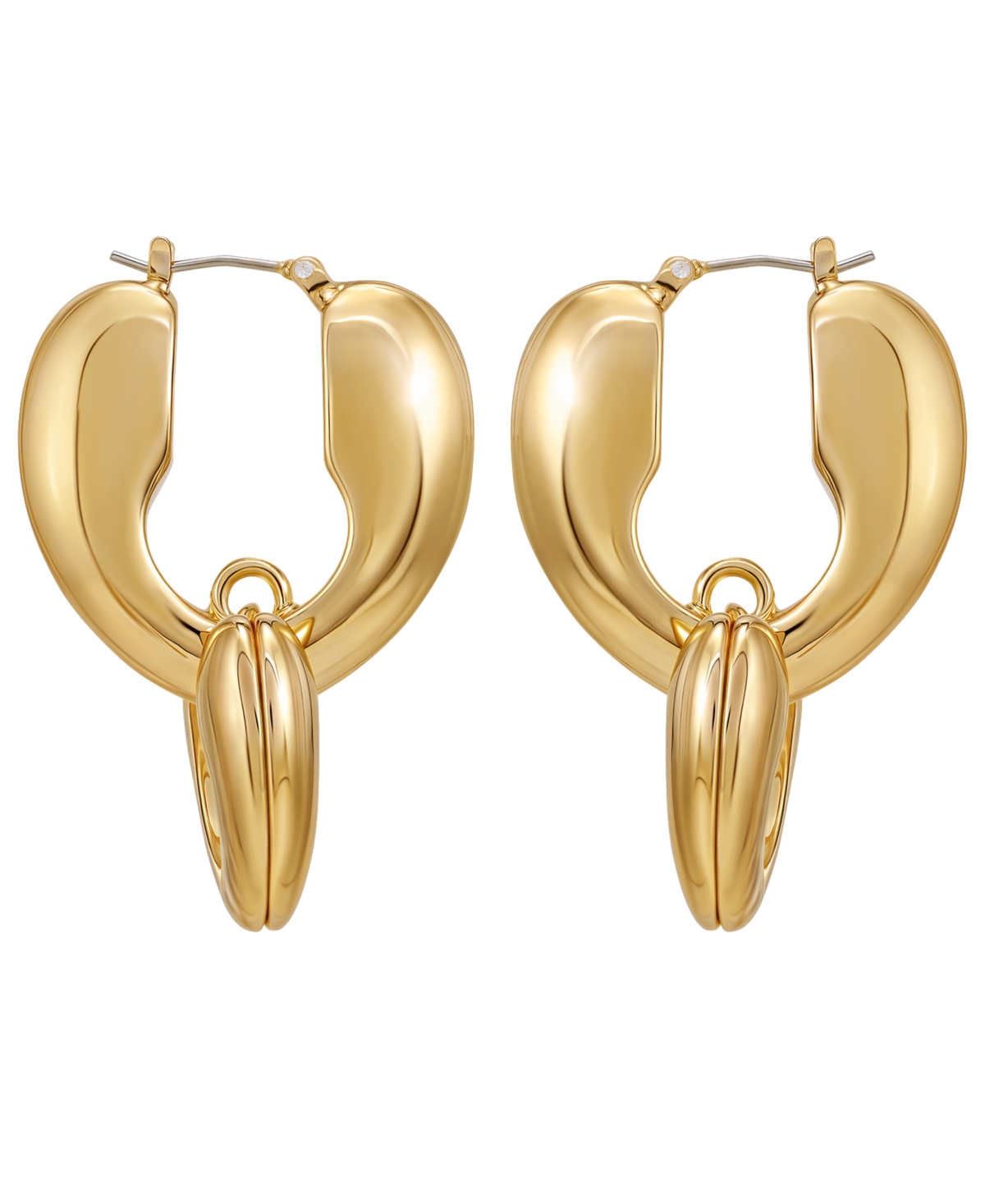 Click here for Guess Gold-Tone Click-Top Linear Earrings - Gold prices