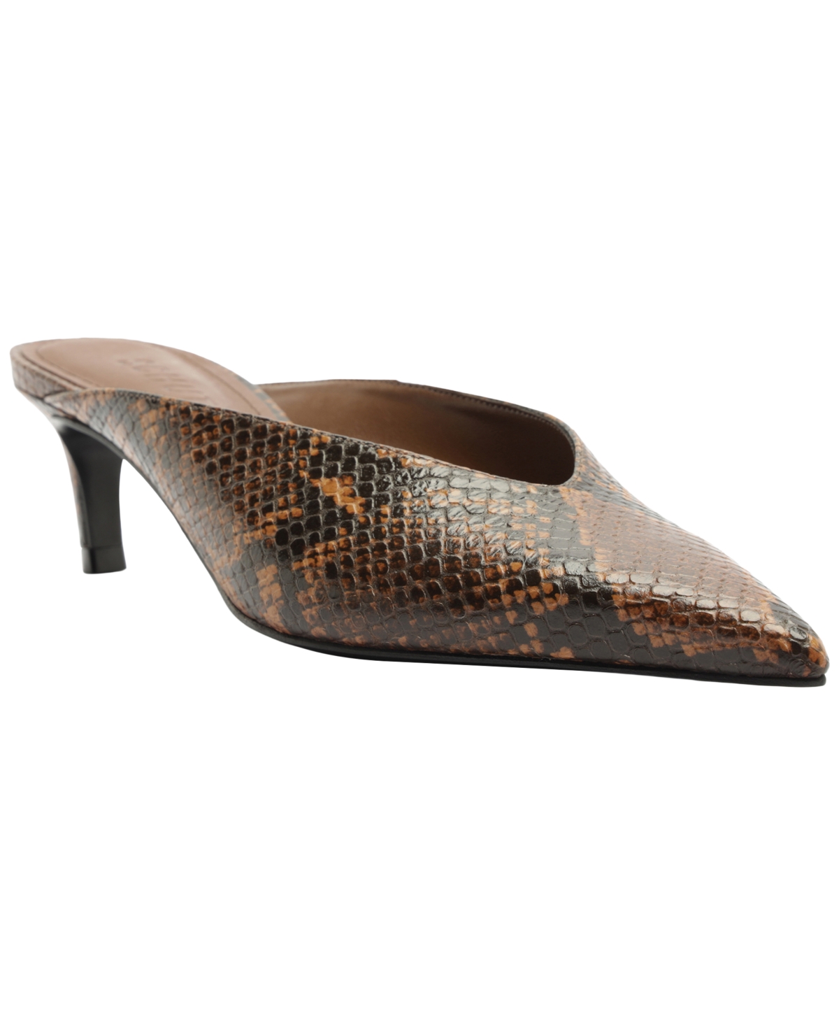 Click here for Schutz Womens Loren Mid Slip-On Pumps - Pecan Brow... prices