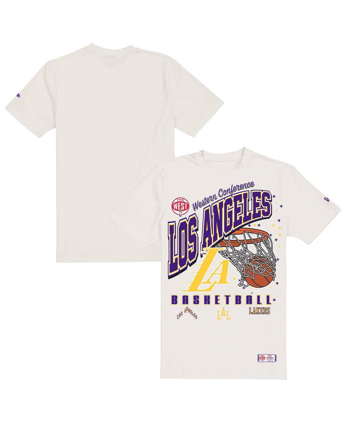Click here for New Era Mens Cream Los Angeles Lakers Oversized Ci... prices