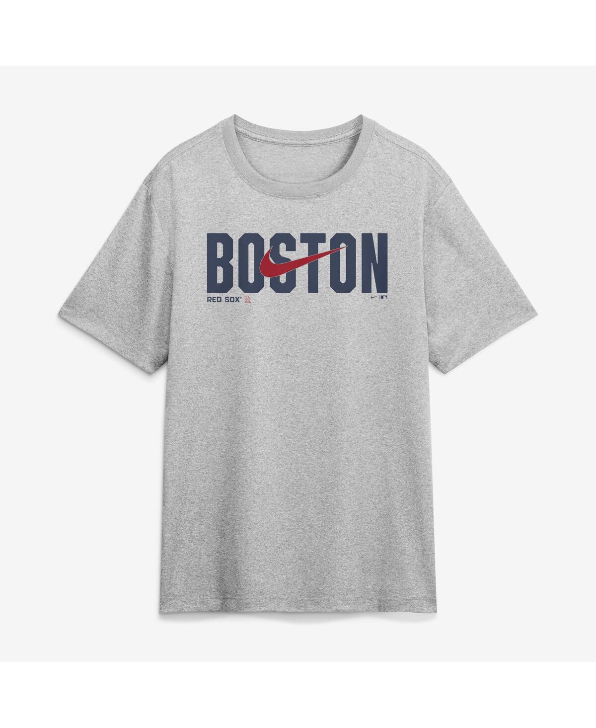 Click here for Nike Mens Heather Gray Boston Red Sox Swoosh Legen... prices