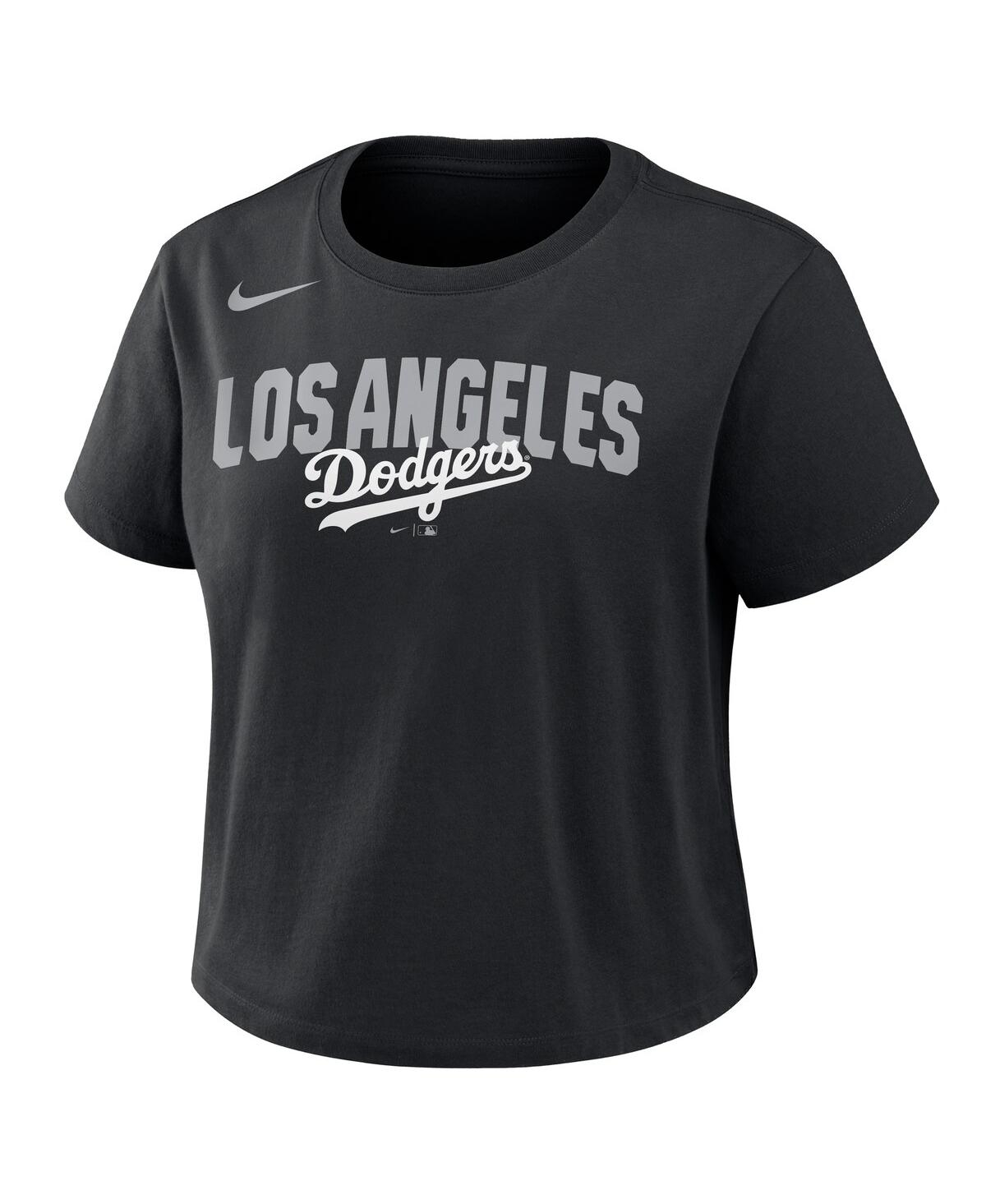 Click here for Nike Womens Black Los Angeles Dodgers Mod Cropped... prices