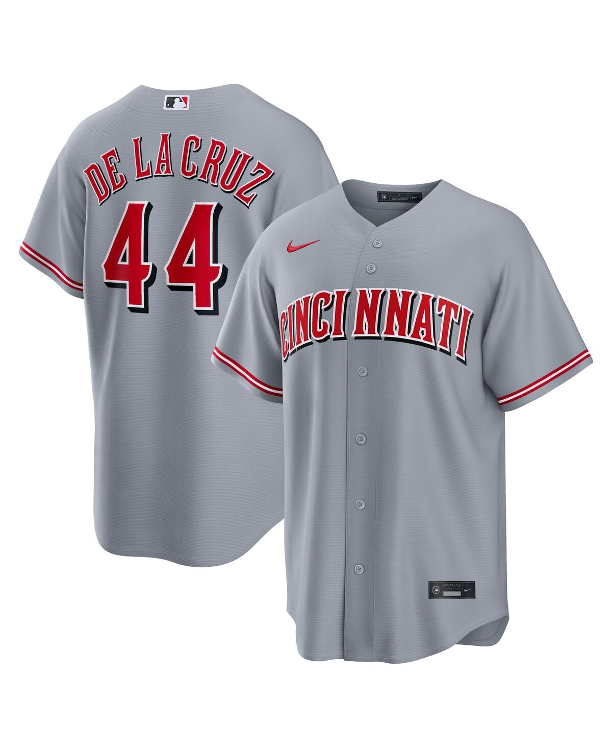 Click here for Nike Mens Elly De La Cruz Gray Cincinnati Reds Roa... prices