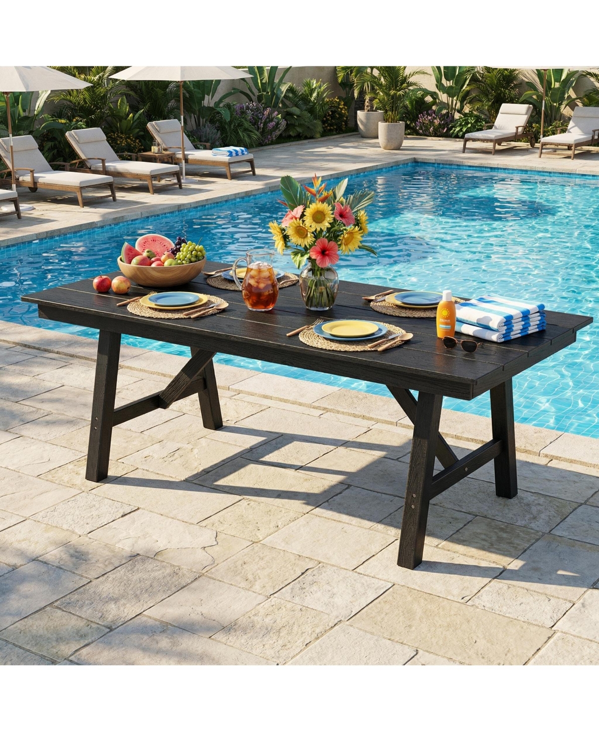 Click here for GarveeLife Outdoor Dining Table Set for 6  7-Piece... prices